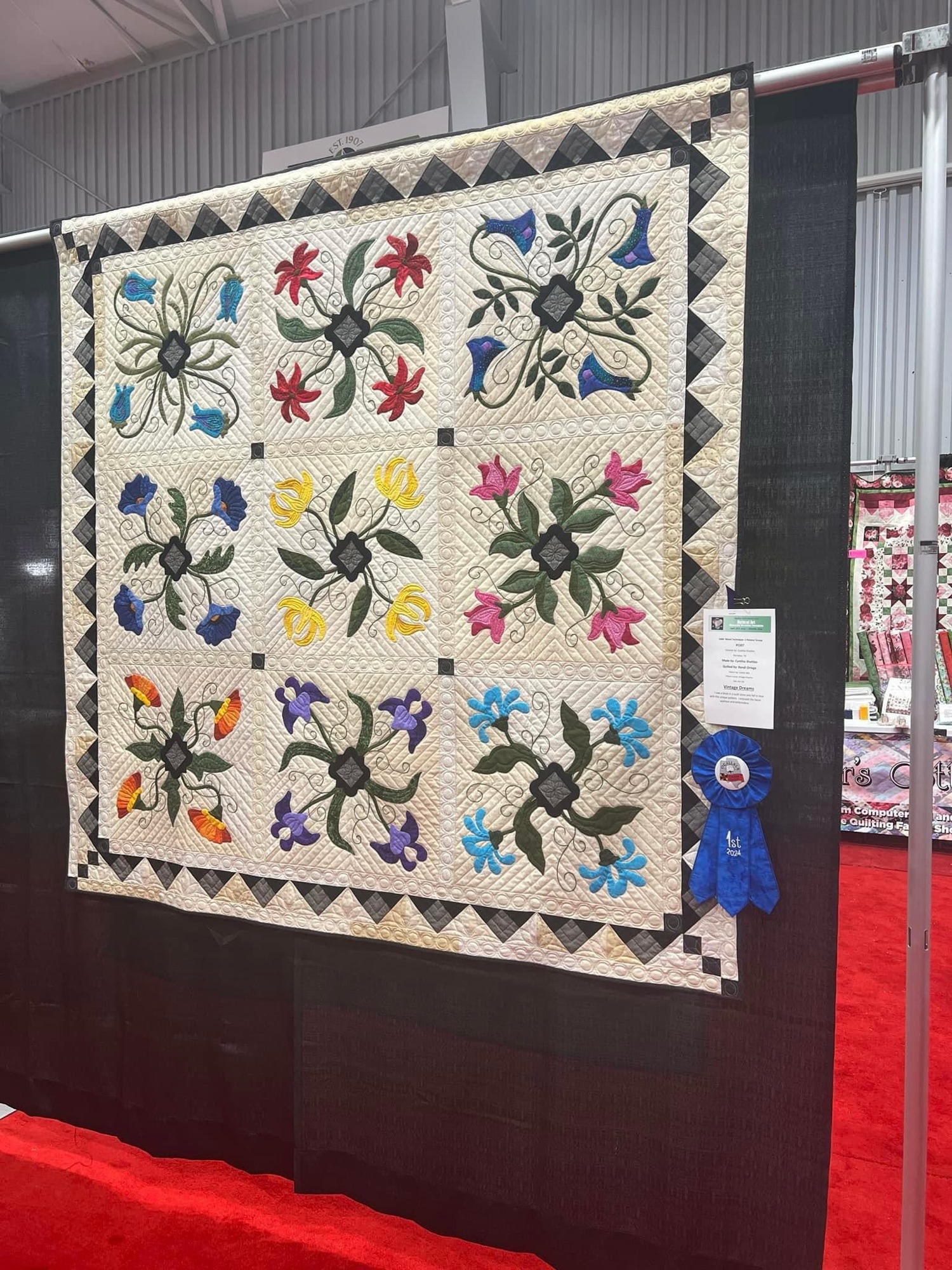 A Blue Ribbon! – Ramblings From Randi, The Wild Rose Quilter